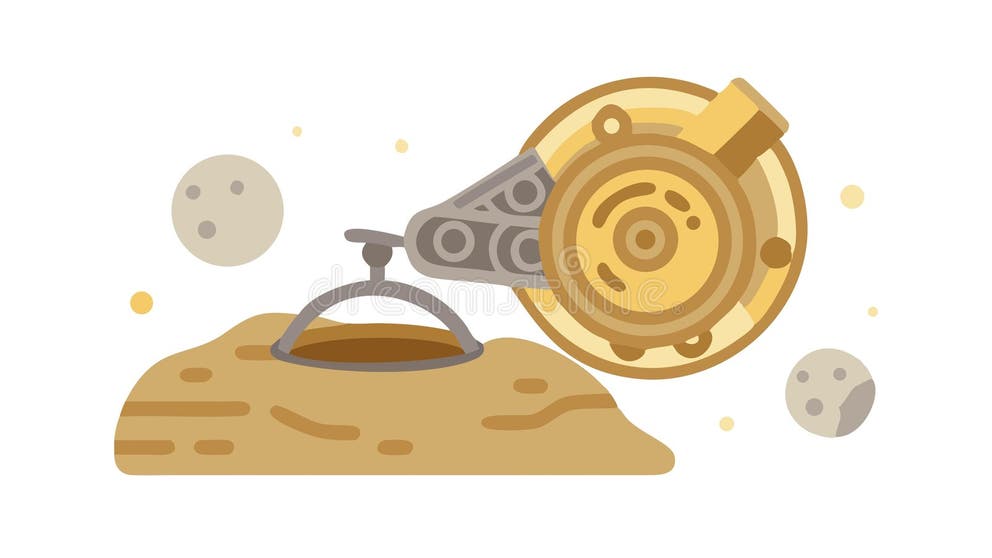 Historical Compass on Moon, Exploration, Vector Design Generative AI ...