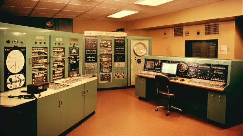 Historical Computer Room from the S with Vacuum Tubebased Computers ...
