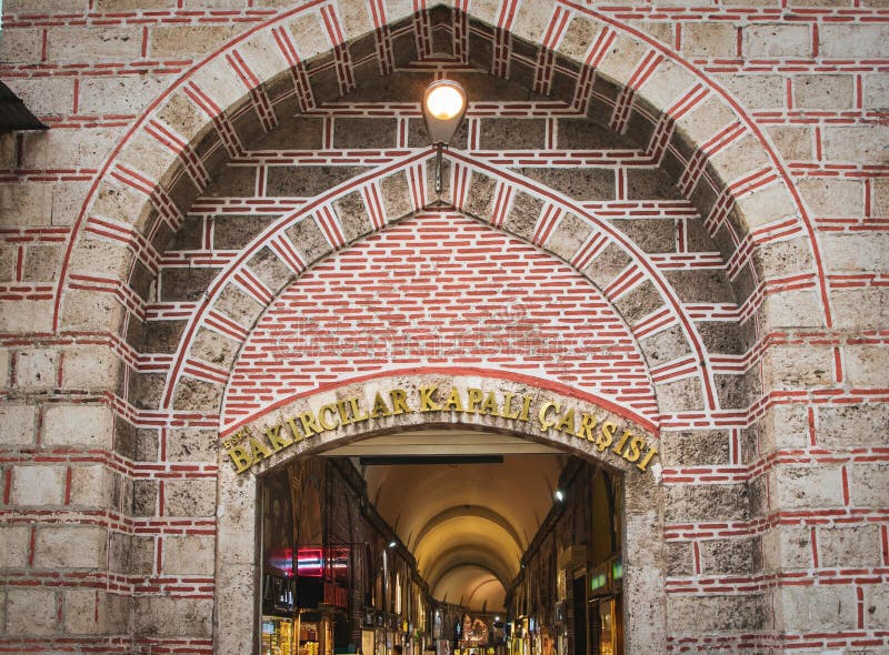 Historical Coppersmiths Grand Bazaar in Bursa, Turkiye Stock Image ...