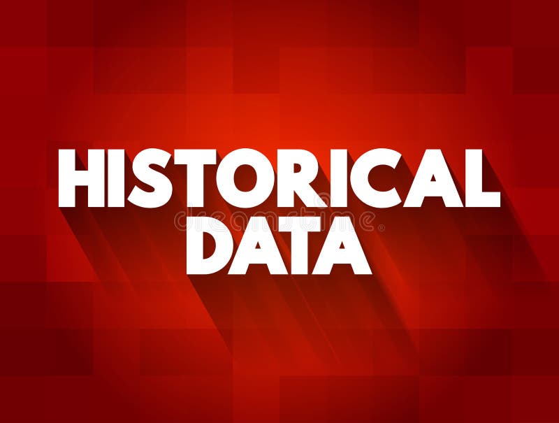 Historical Data Text Quote, Concept Background Stock Illustration ...