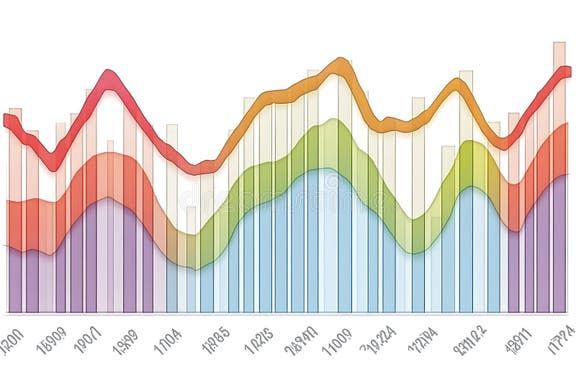 AI-Generated Colorful Data Visualization Stock Illustration ...