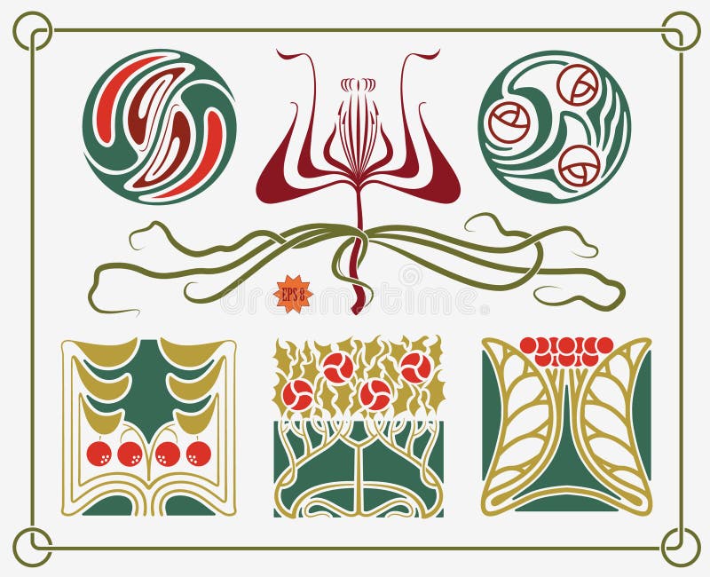 Historical Design Collection Stock Vector - Illustration of flourish ...