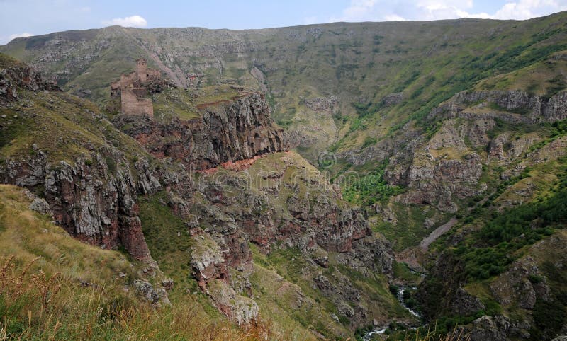 Historical Devil S Castle - Ardahan Stock Image - Image of walking ...