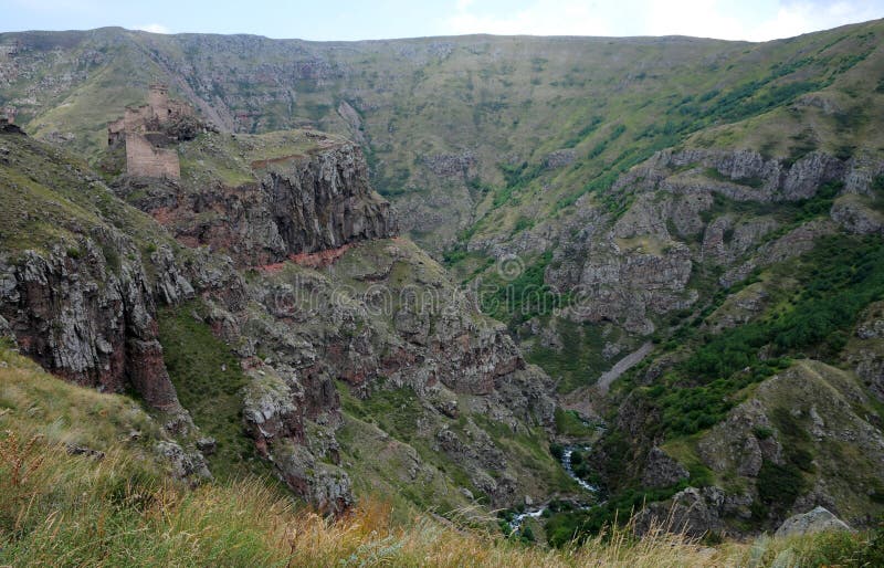 Historical Devil S Castle - Ardahan Stock Image - Image of terrain ...