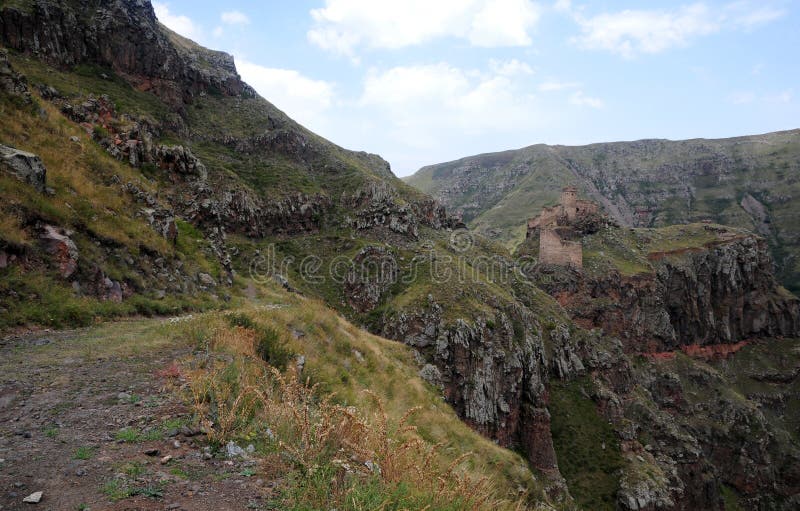 Historical Devil S Castle - Ardahan Stock Image - Image of fell ...