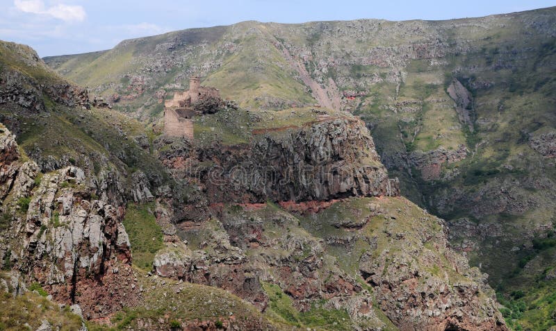Historical Devil S Castle - Ardahan Stock Photo - Image of walking ...