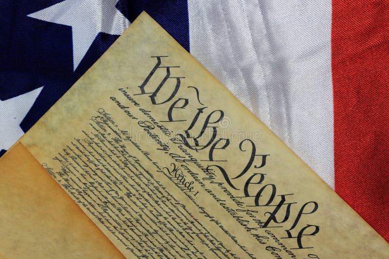 Historical Document United States Constitution Stock Photo - Image of ...