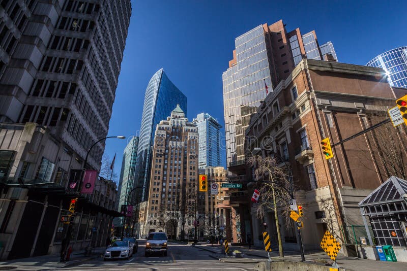 Vancouver BC downtown editorial image. Image of recreation - 212855645