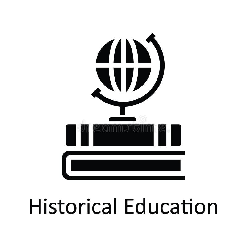 Historical Education Vector Solid Icon Design Illustration. Educational Technology Symbol on ...