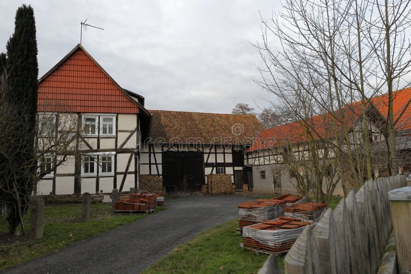 Historical farm in Germany stock photo. Image of historic - 139373832