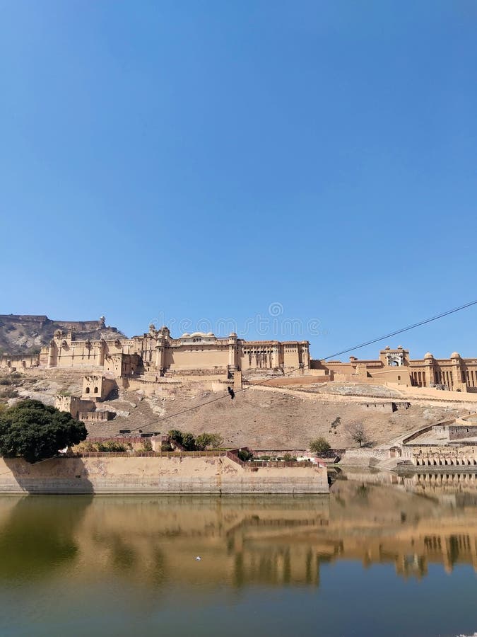 Historical Fort Architecture in Jaipur Rajasthan Stock Image - Image of ...