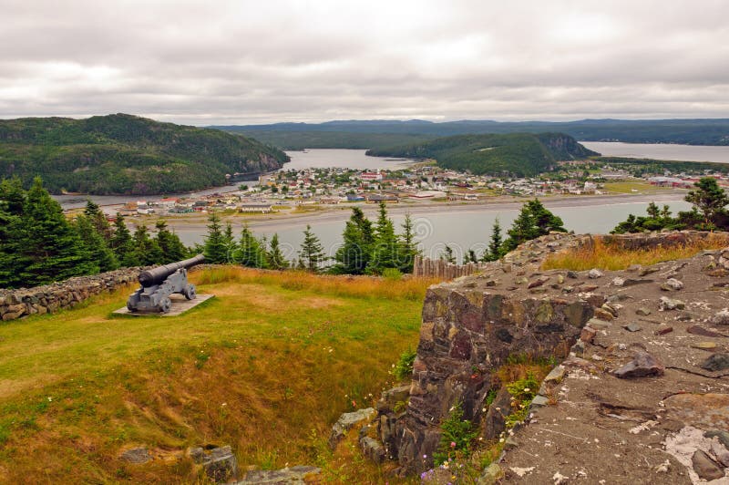 Historical Fort on the Island of Newfoundland Stock Photo - Image of ...