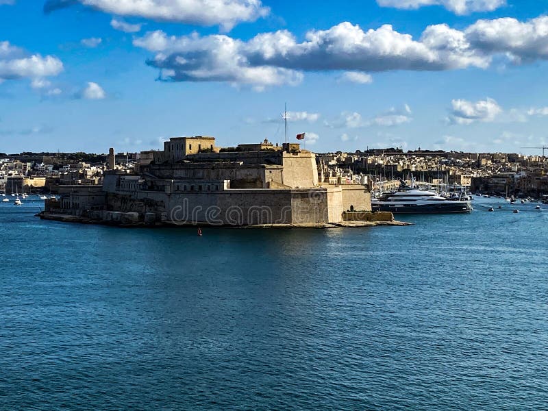 Fort in Valletta, the Capital City of the Island Malta Stock Photo ...