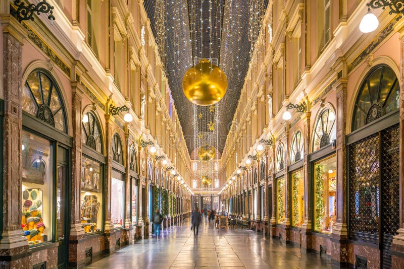 The Historical Galeries Royales Saint-Hubert Shopping Arcades in Stock ... The Historical Galeries Royales Saint-Hubert Shopping Arcades in Stock ...