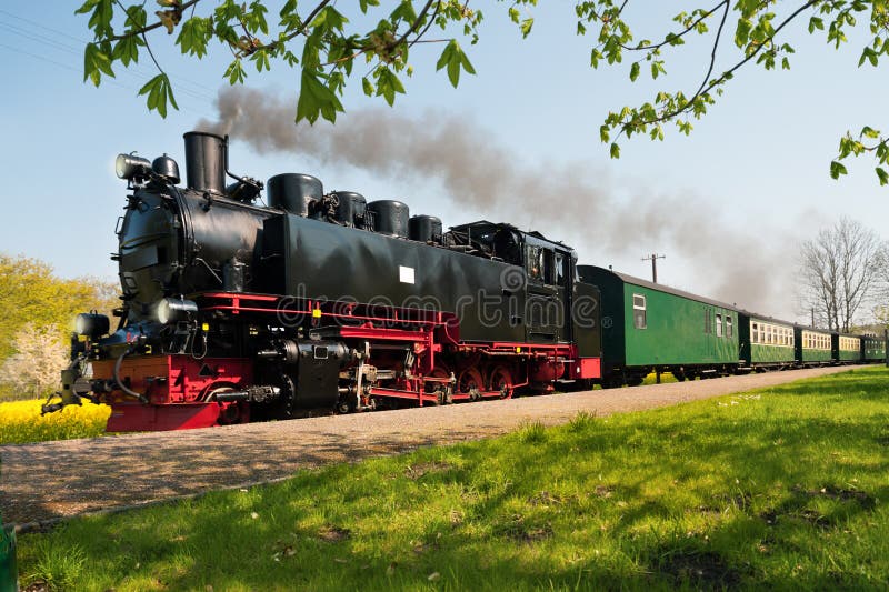 Vintage steam train stock image. Image of travel, iron - 23856355