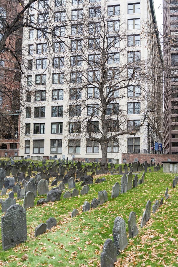 Graveyard in Boston editorial image. Image of cemetery - 99834700