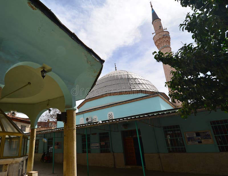 Historical Great Mosque - Sandikli Stock Image - Image of estate, plaza ...