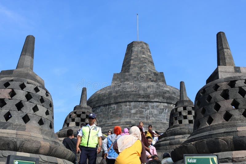 Historical Heritage in Borobudur Temple, Yogyakarta Indonesia Editorial ...