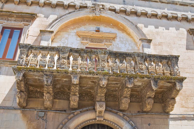 Historical House. Martano. Puglia. Italy. Stock Image - Image of ...