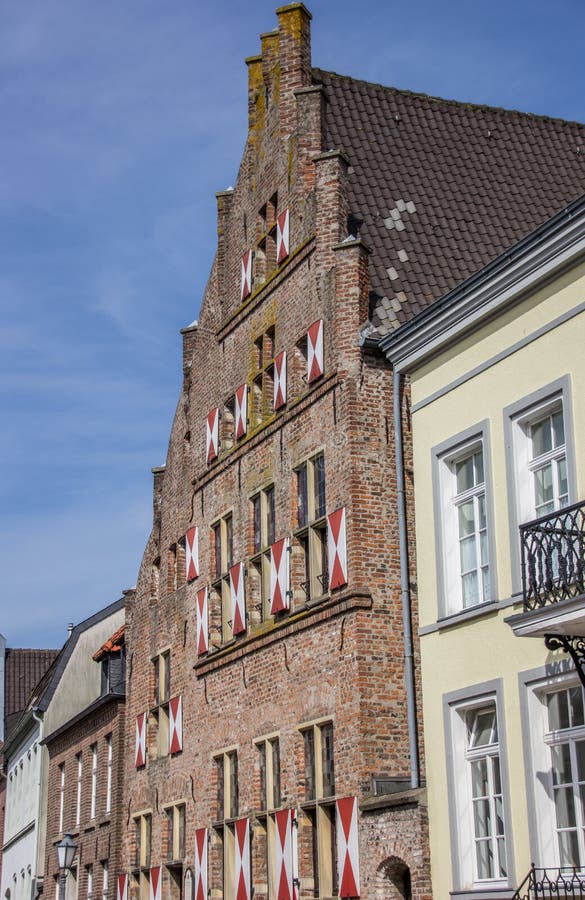Historical House in the Old Center of Kalkar Stock Photo - Image of ...