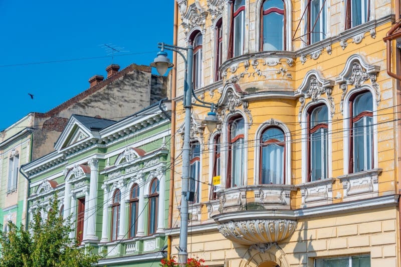 Historical House in the Old Town of Targu Mures, Romania Stock Image ...