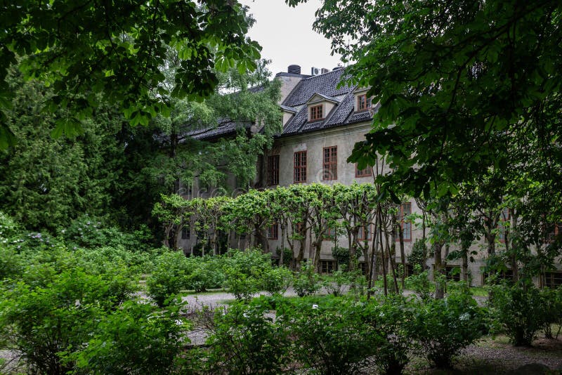 Historical House among the Trees in Oslo, Norway Stock Photo - Image of ...
