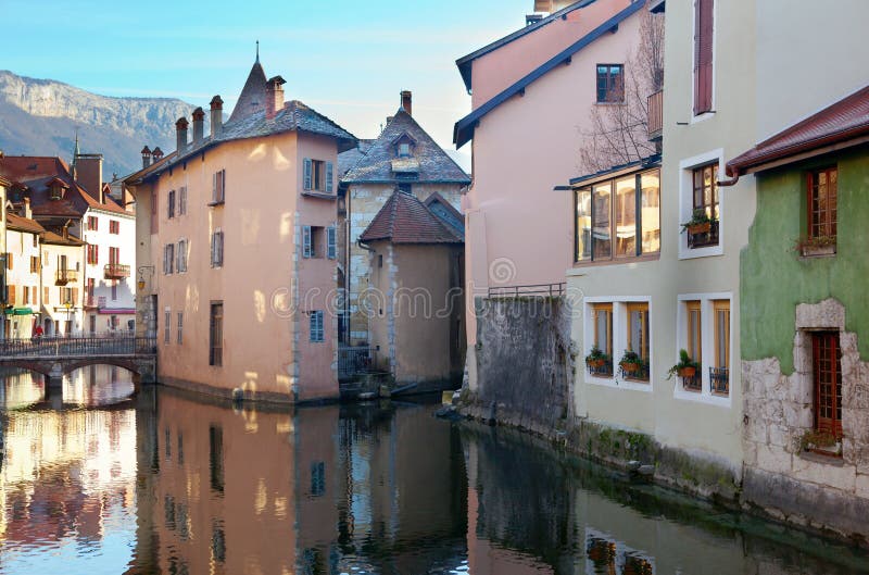 Historical Houses of Annecy Stock Photo - Image of ancient, european ...
