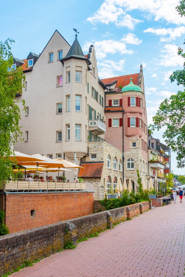 Historical Houses in German Town Ulm Editorial Image - Image of stone ...
