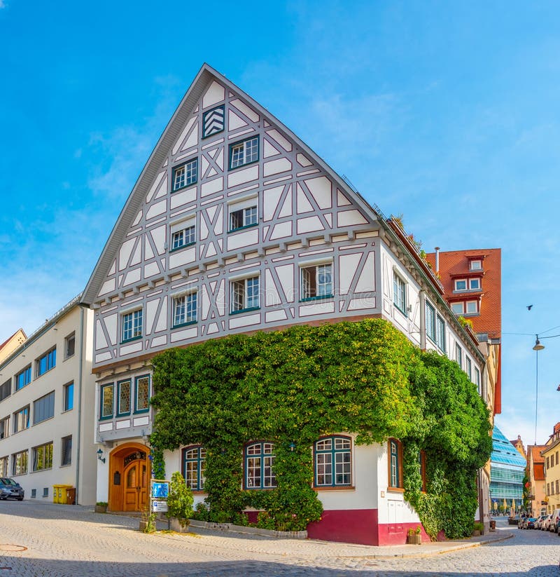 Historical Houses in German Town Ulm Editorial Stock Photo - Image of ...