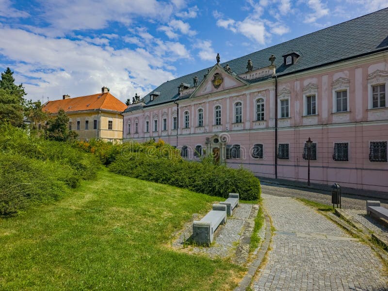 Historical Houses in Nitra Castle Complex, Slovakia Stock Image - Image ...