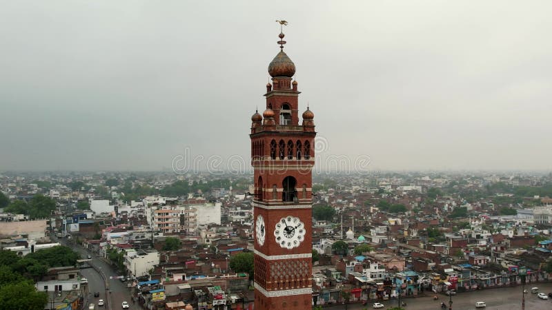 Historical Indian Clock Tower Lucknow Stock Video - Video of fort, bara ...