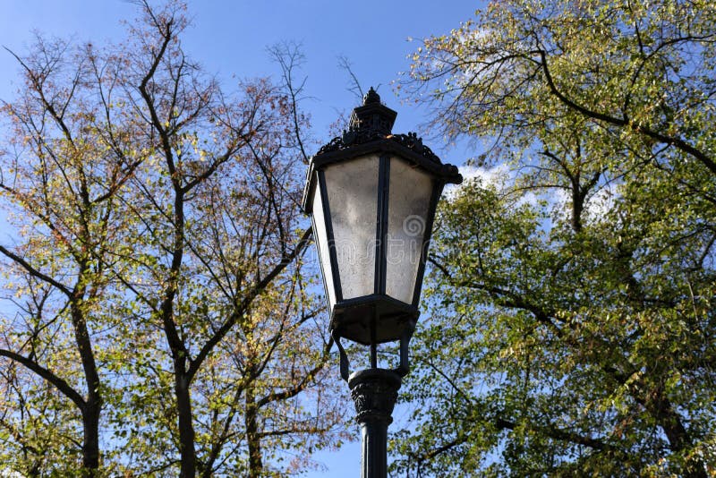 Historical lamp in Park stock photo. Image of historical - 127832104