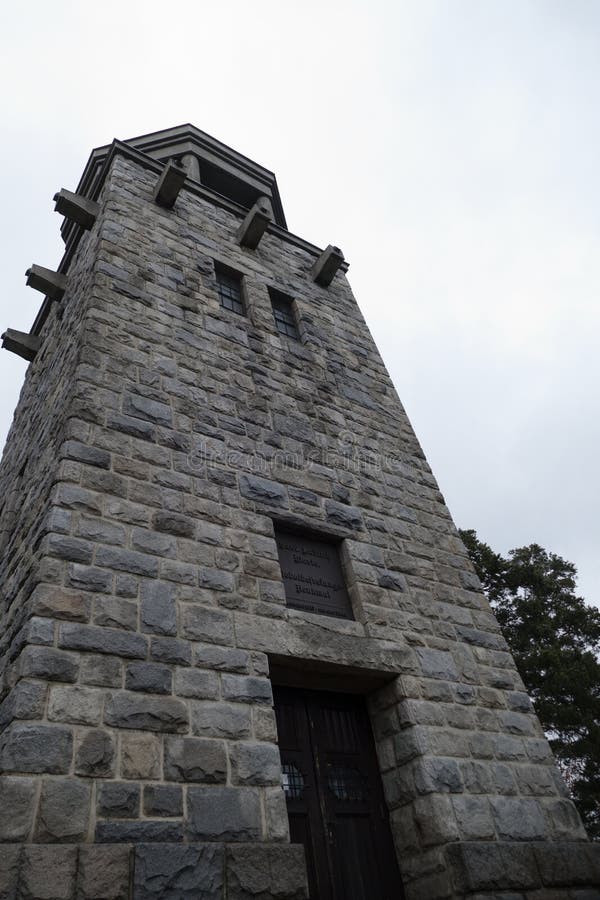 Historical Lookout Tower Made of Stone Stock Photo - Image of peak ...