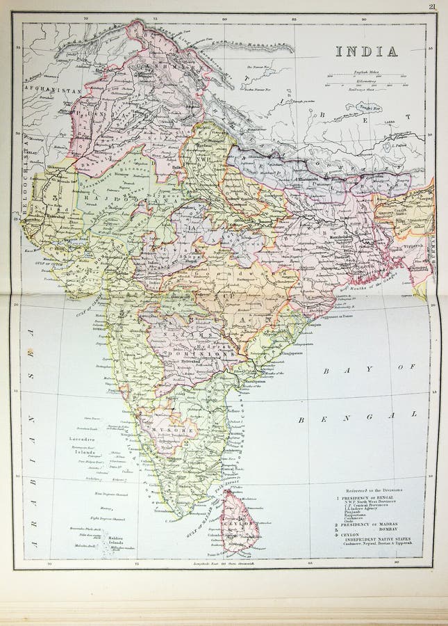 Historical map of India stock photo. Image of abstract - 7004348