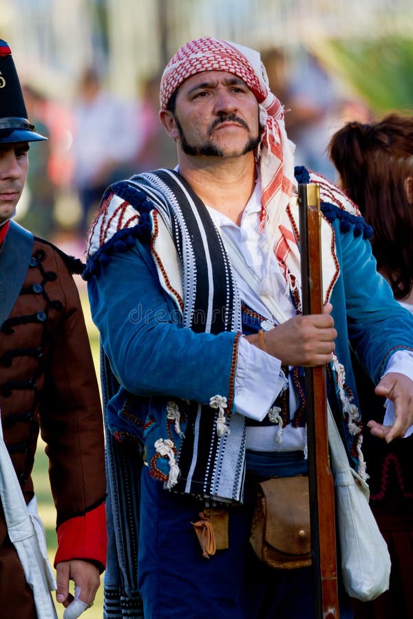 Historical Military Reenacting Editorial Photo - Image of rifle ...