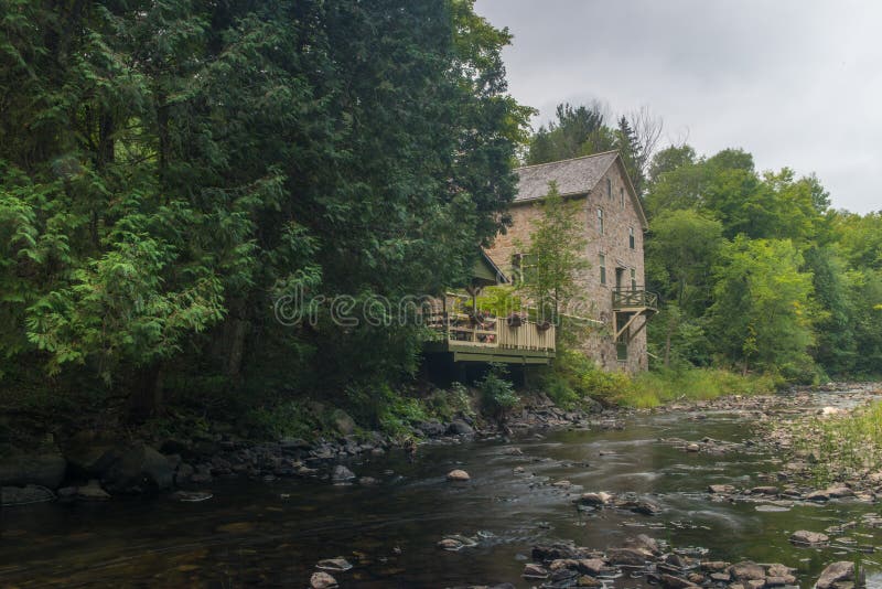 Old Mill on River stock photo. Image of beauty, historical - 123990898