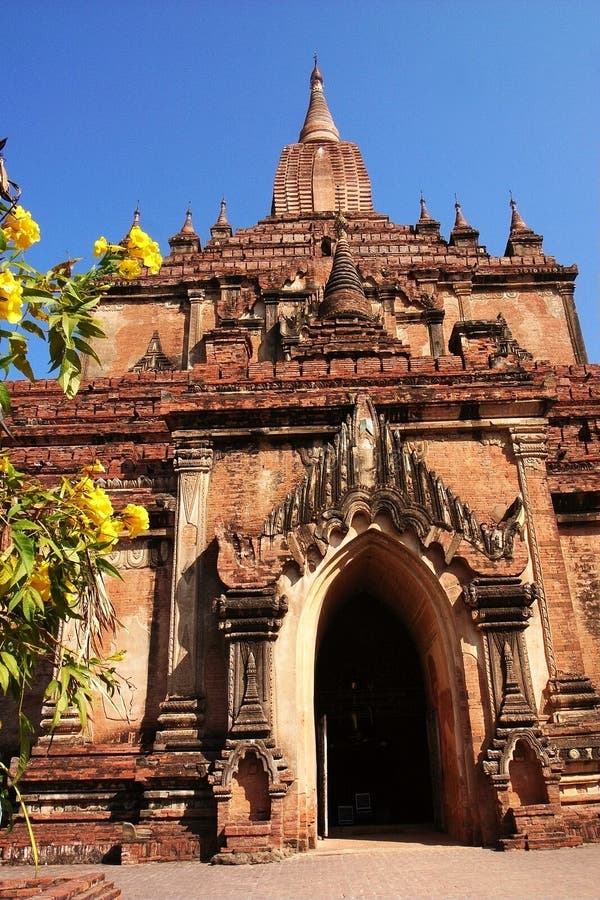 Historical Monastery In Myanmar Stock Image - Image of ancient, pink ...