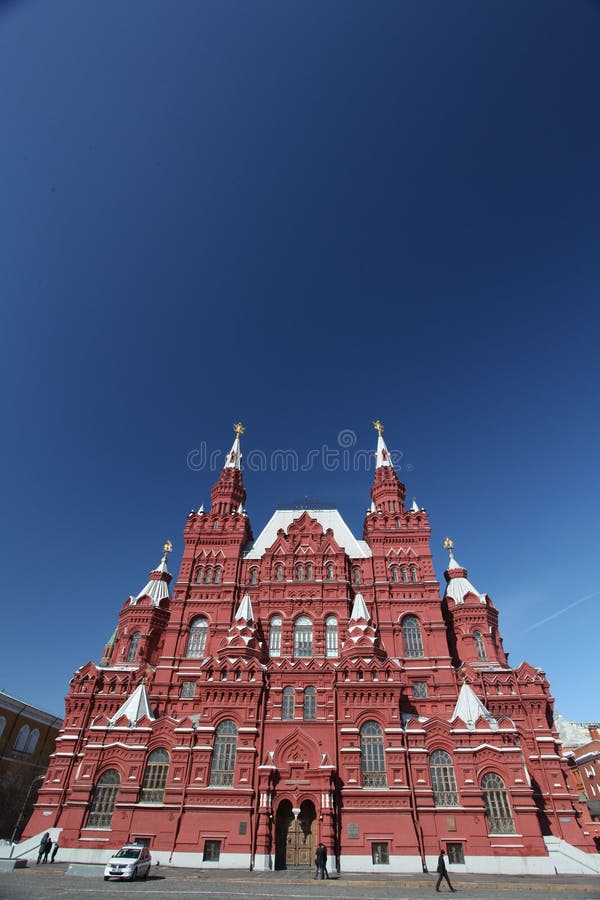 Historical Museum of Moscow Red Square Stock Photo - Image of blue ...