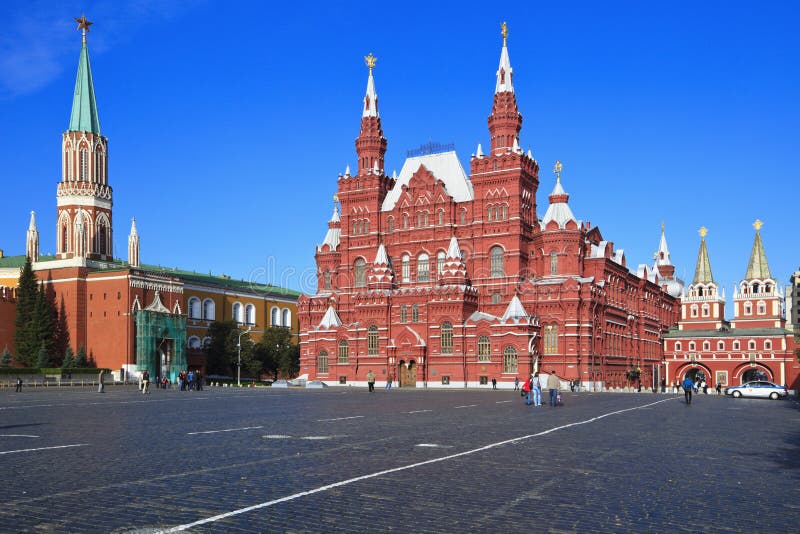 Historical Museum On Red Square Stock Photo - Image of area, city: 16582384
