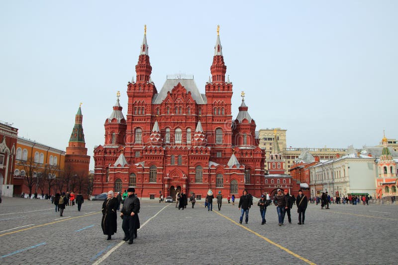 Historical Museum on Red Square in Moscow Editorial Stock Image - Image ...