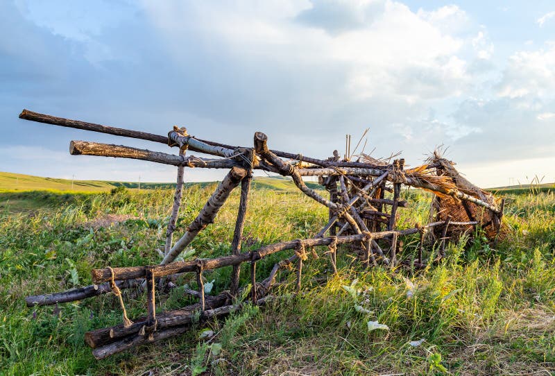 Historical Observation Tower on the Ground Stock Image - Image of ...