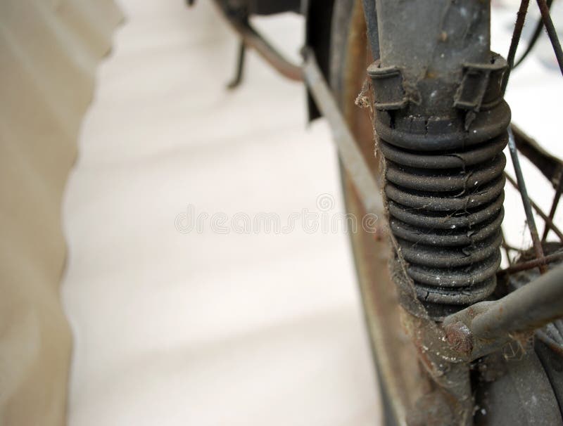 Historical, Old but Still Working Shock Absorber with Rubber Cover ...