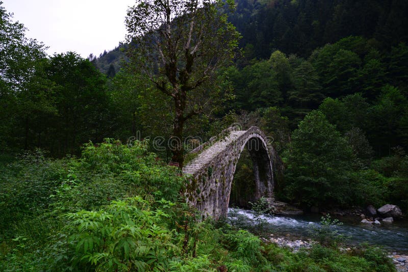 Historical Ortan Bridge stock photo. Image of pond, stream - 271139892