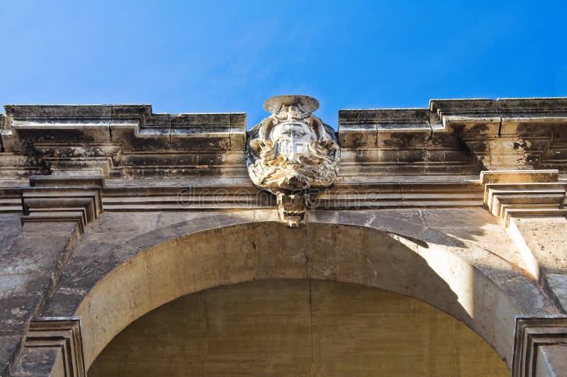 Historical Palace. Bitritto. Puglia. Italy. Stock Image - Image of door ...