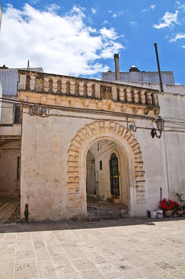 Alleyway. Felline. Puglia. Italy. Stock Photo - Image of felline ...