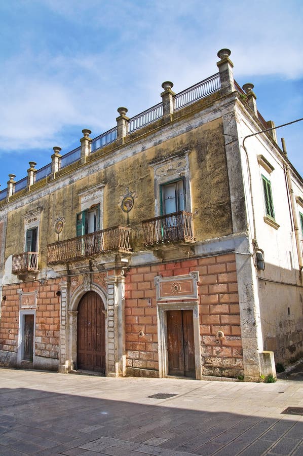 Alleyway. Ginosa. Puglia. Italy. Stock Photo - Image of blue, building ...