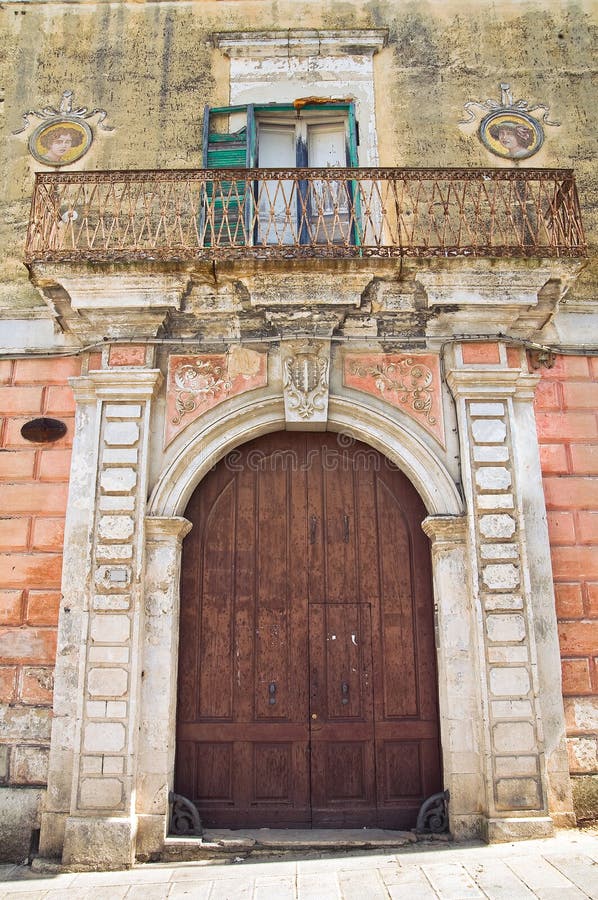 Historical Palace. Ginosa. Puglia. Italy. Stock Image - Image of ...