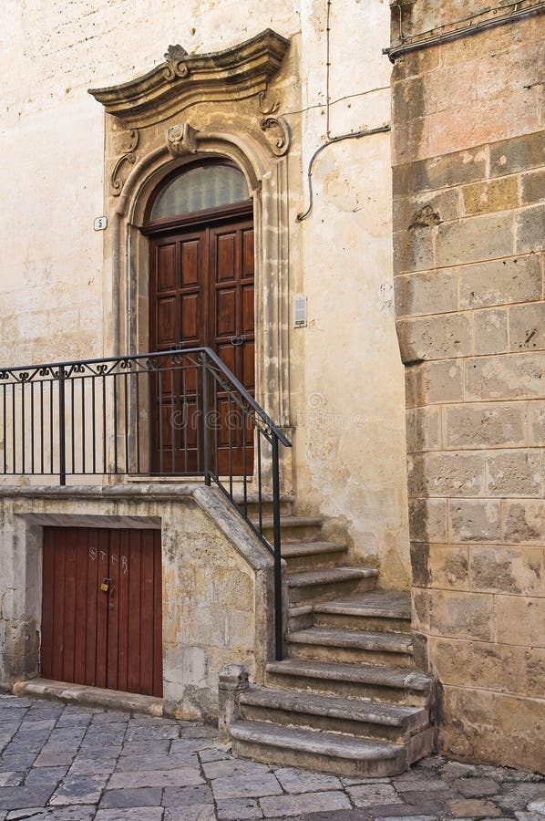 Historical Palace. Manduria. Puglia. Italy. Stock Photo - Image of ...