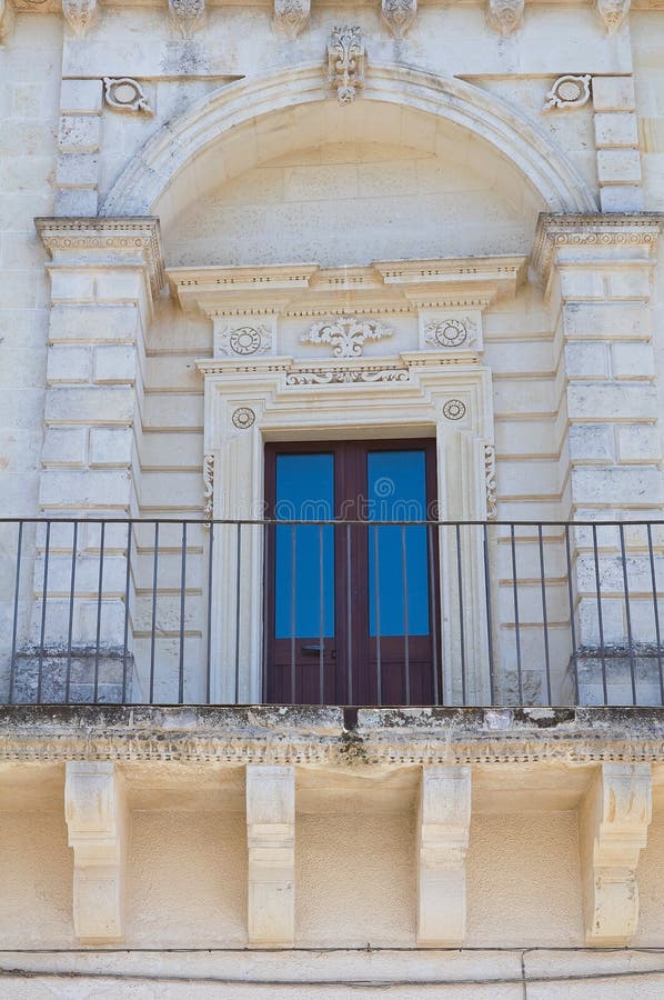 Historical Palace. Martano. Puglia. Italy. Stock Image - Image of ...
