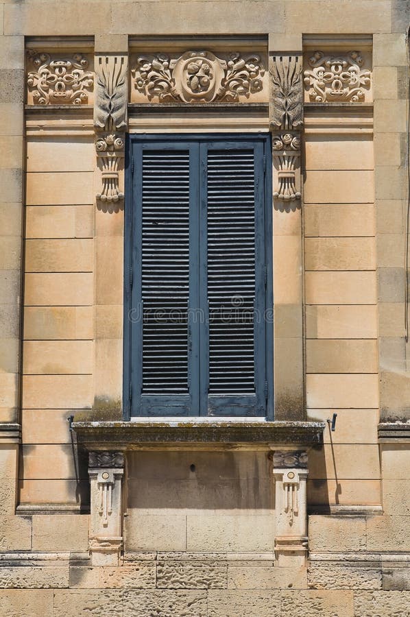 Historical Palace. Martano. Puglia. Italy. Stock Image - Image of ...
